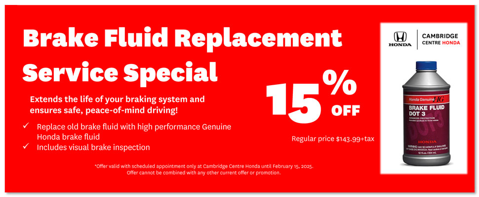 15% OFF - Brake Fluid Replacement Service Special